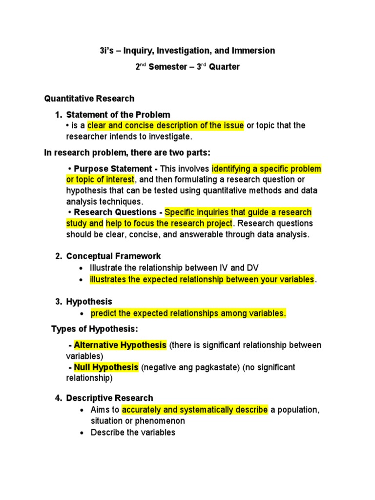 3i's Reviewer | PDF | Statistics | Survey Methodology