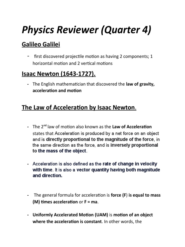 Physics Reviewer | PDF