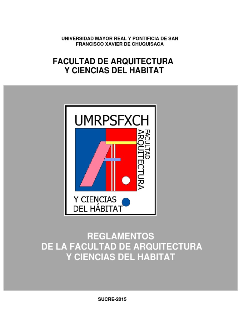 Facultad de Arquitectura Usfx | PDF