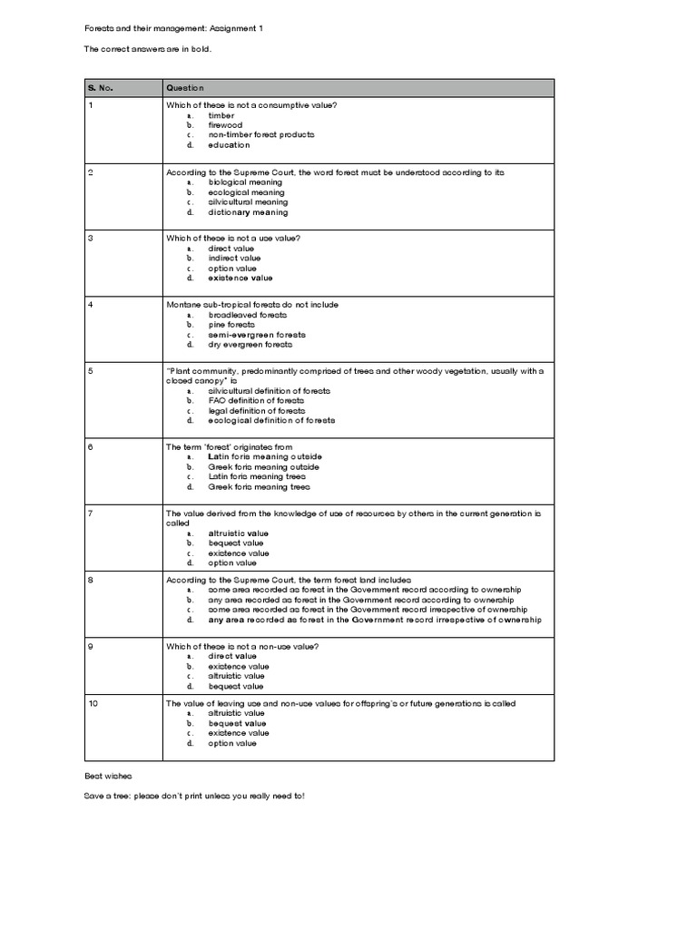 Forest Management Pdf