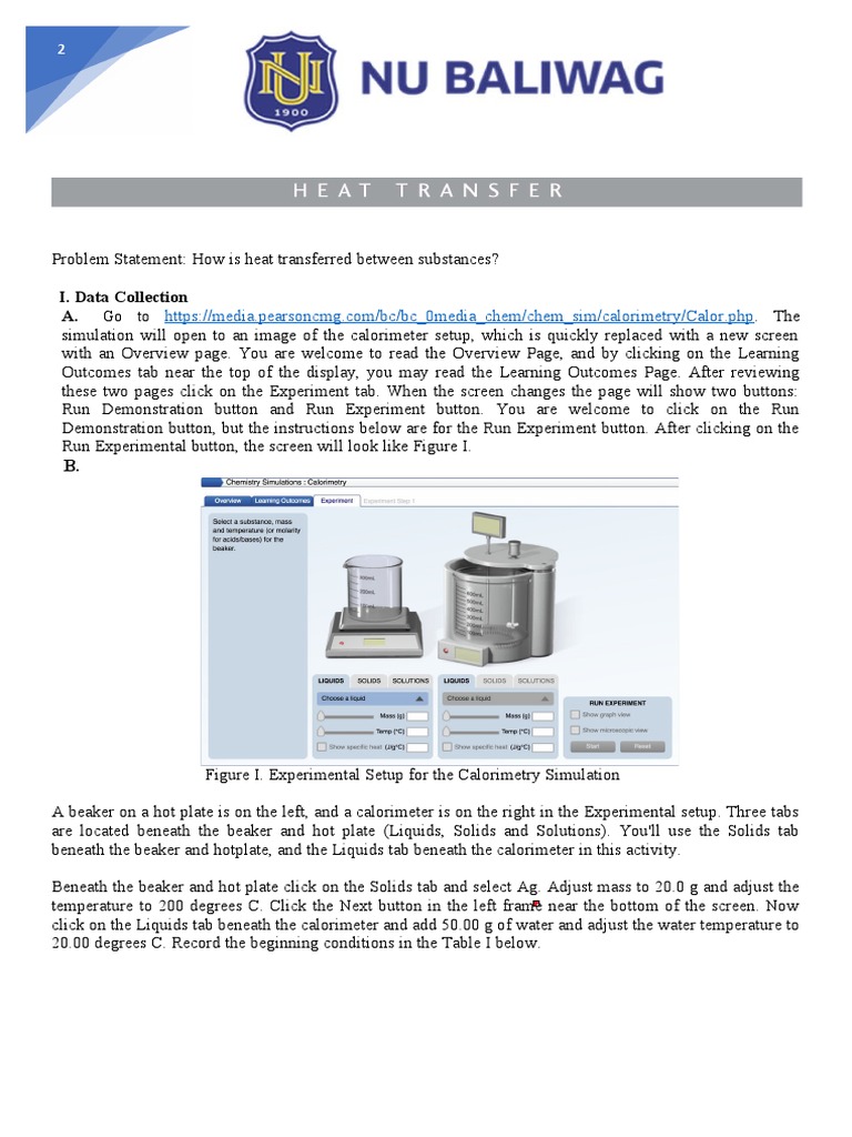 Laboratory Activity 9 Heat Transfer | Download Free PDF | Heat | Water