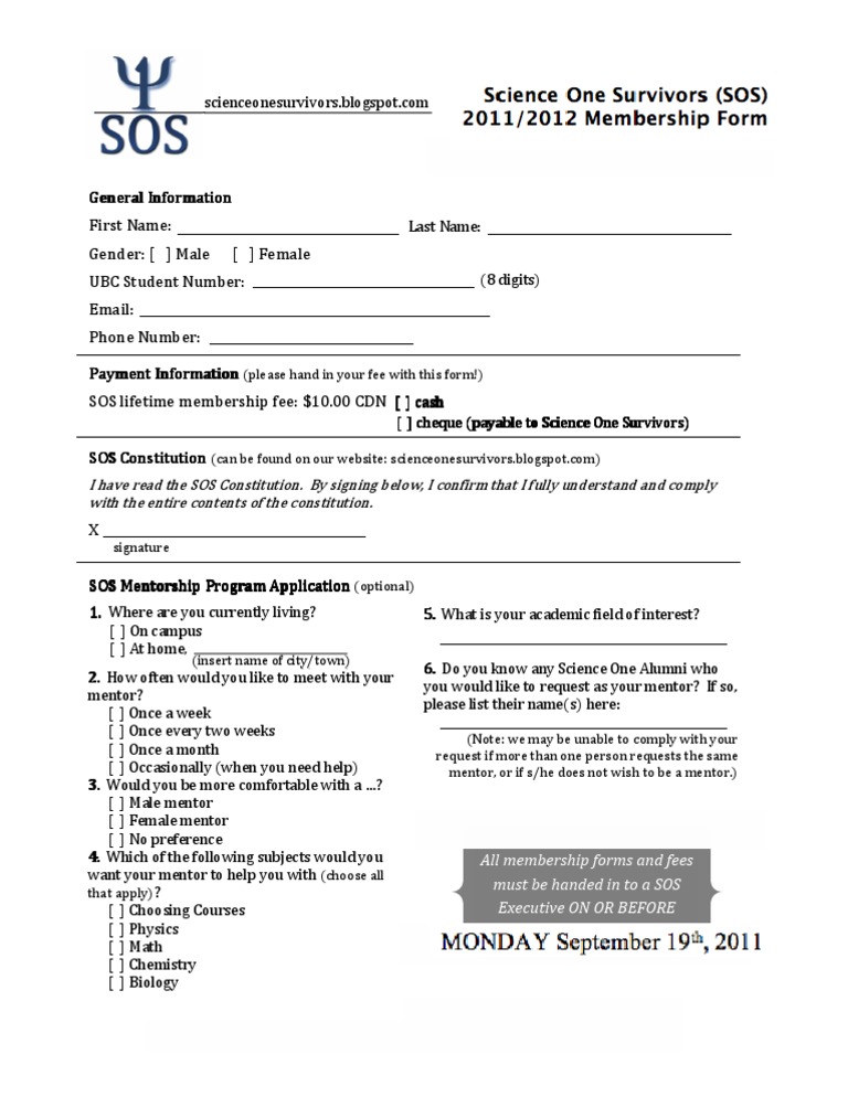 Sos Membership | PDF | Social Science