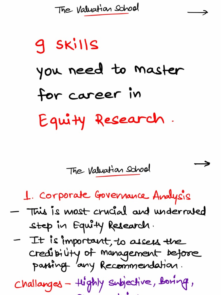 Equity Research Career | PDF