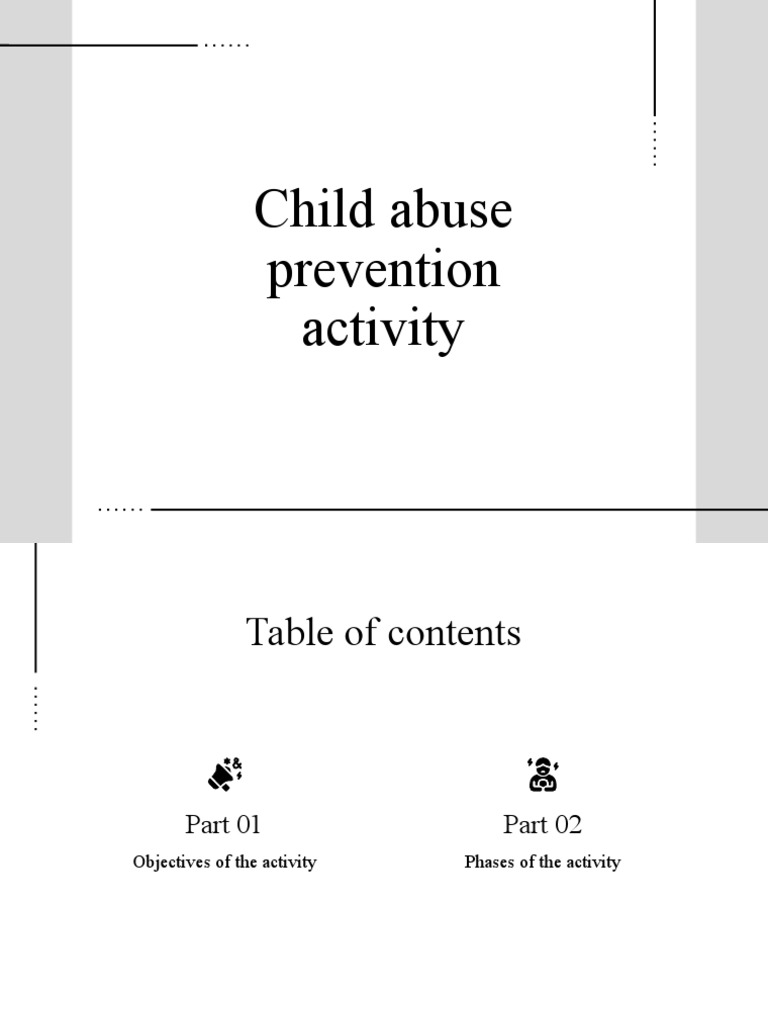 Child Abuse Prevention Activity | PDF | Icon (Computing) | Communication