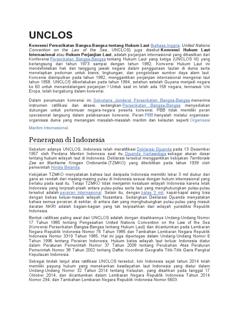 UNCLOS | PDF
