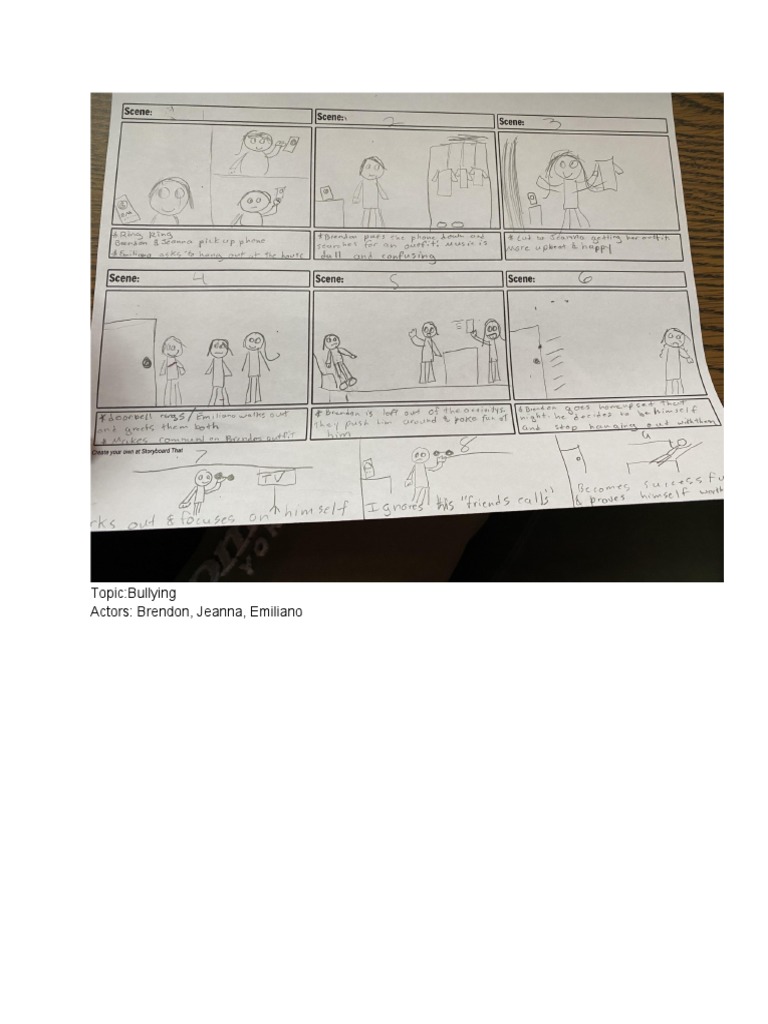 Bullying Storyboard | PDF