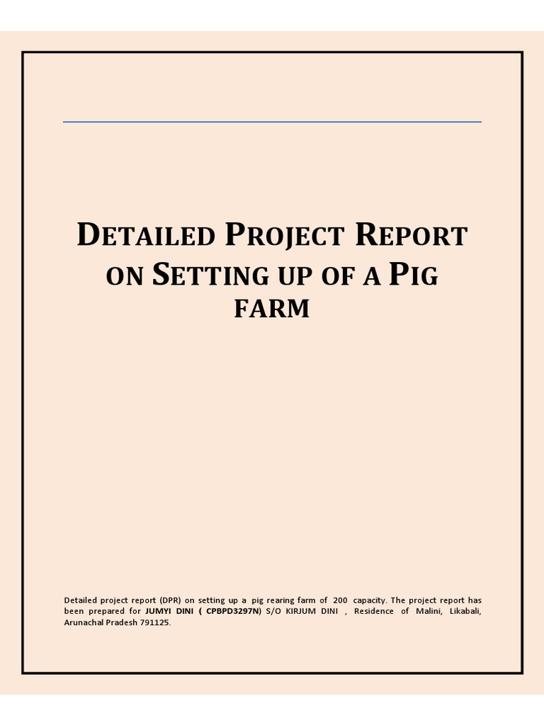 ANIMAL HUSBANDRY AND VETERINARY Pig Farm | PDF
