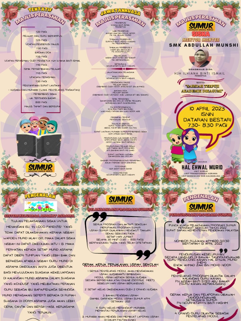 Buku Program Majlis Perasmian Sumur | PDF