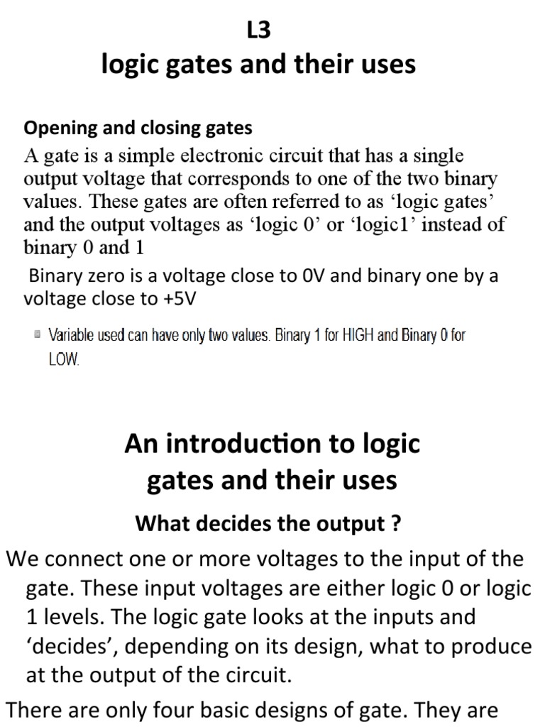 Logic Gates 3 New | PDF | Logic Gate | Computer Engineering