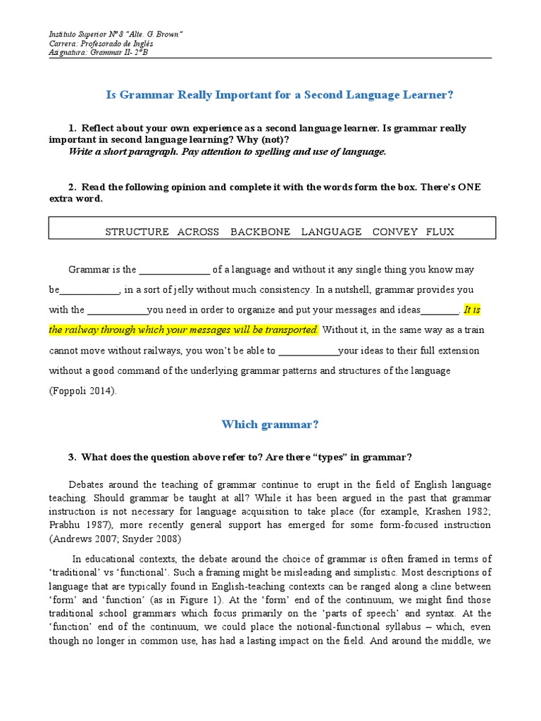 1st Class - Introduction-GRAMMAR 2 | PDF | Grammar | Adverb
