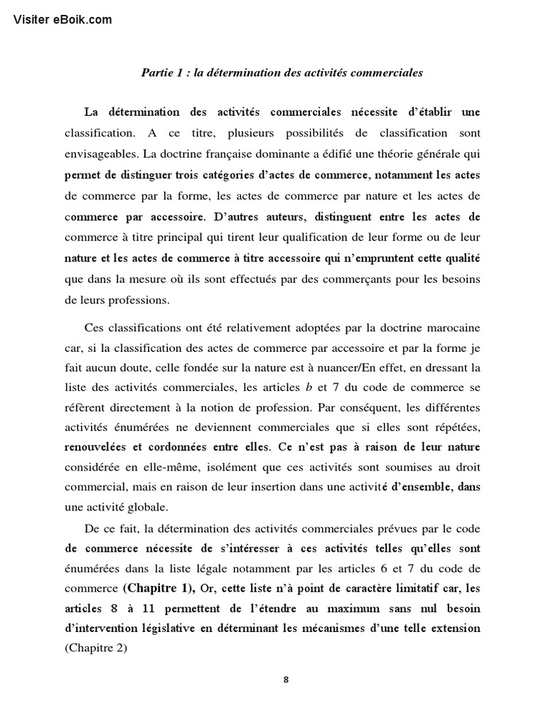 Définition des Activités Commerciales | PDF | Courtier | Commerce