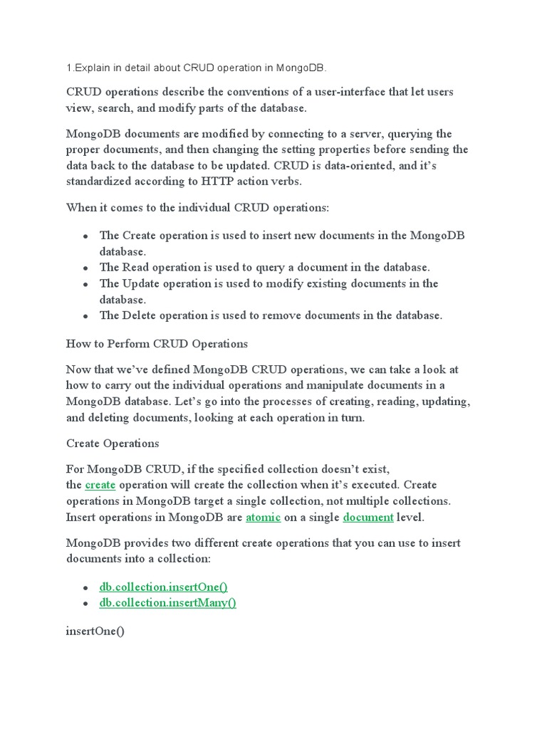 MongoDB CRUD Operations Guide | PDF | Bilbo Baggins | Middle Earth