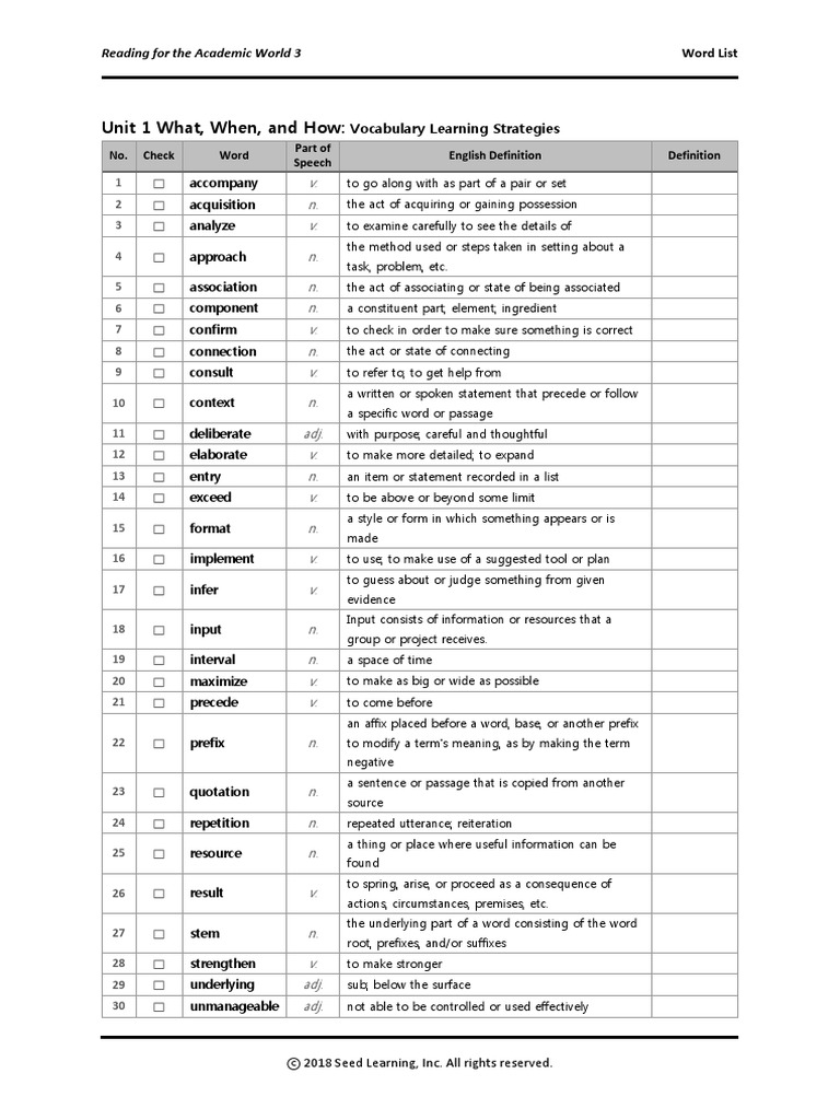 RAW 3 (Word List) - EN | PDF | Infection | Influenza