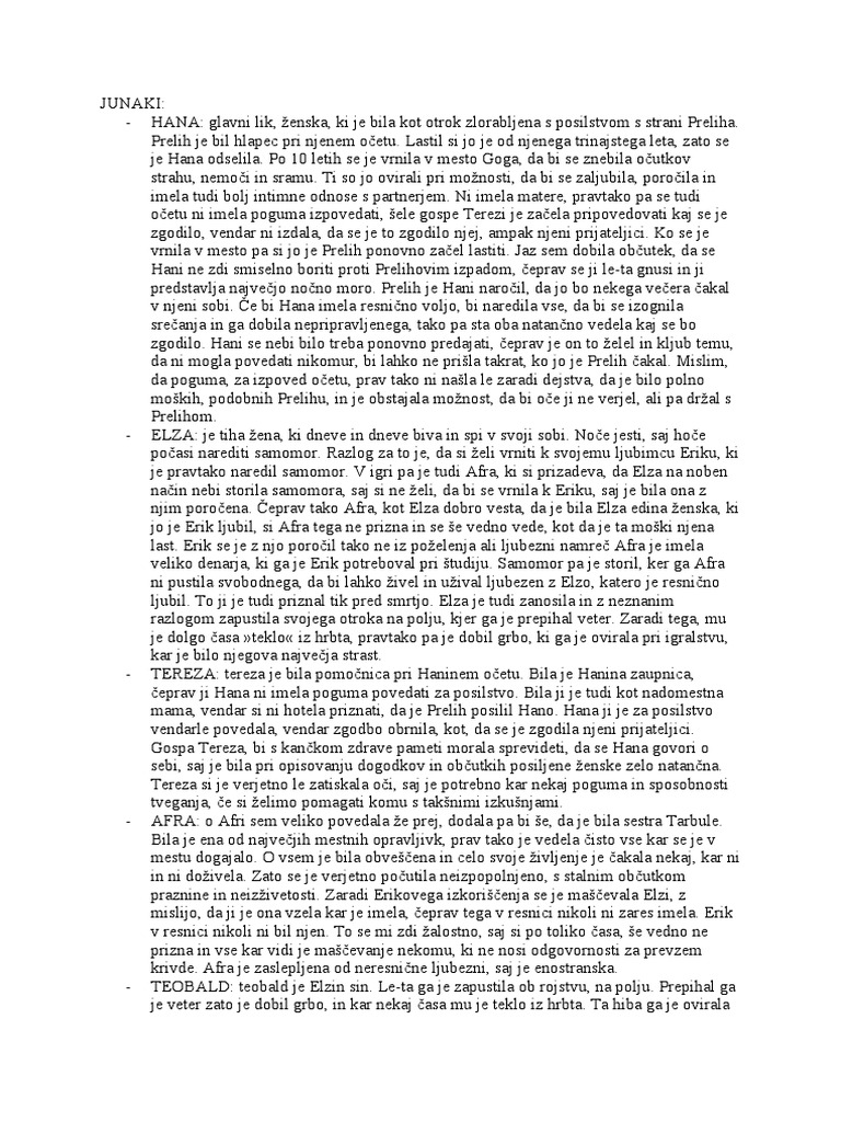 Slo Dob Grum Slavko Dogodek V Mestu Gogi 15 Osebe | PDF