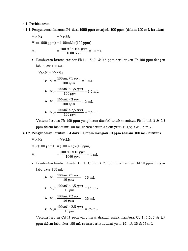 Perhitungan AAS | PDF