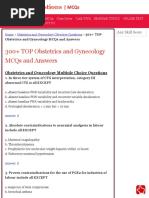 Obstetrics MCQs Ten Teachers | PDF | Childbirth | Pregnancy