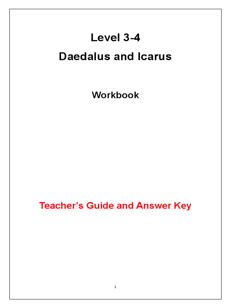 Daedalus and Icarus: Teacher's Guide | PDF