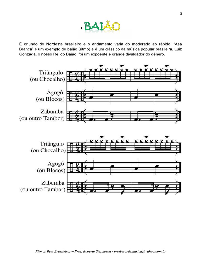 Baião - Ritmos Bem Brasileiros | PDF