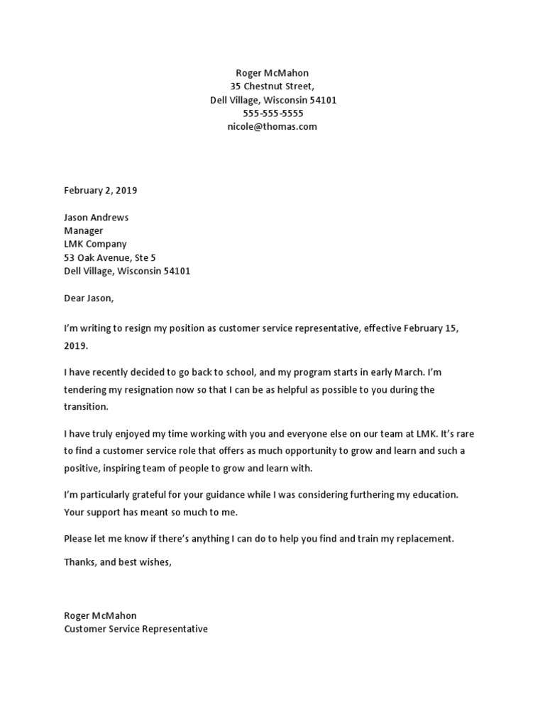 Letter Example | PDF