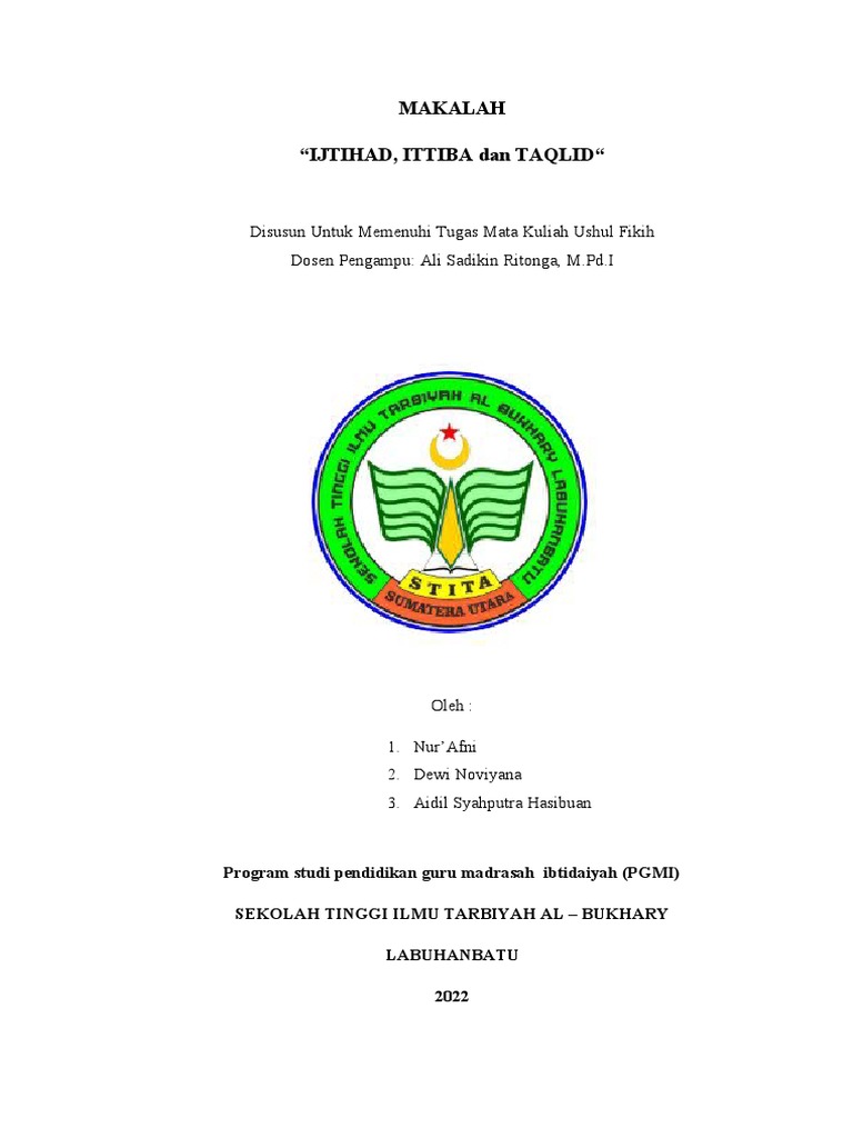 MAKALAH Ijtihad | PDF