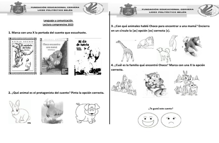 Actividades de Choco Encuentra una Mamá | PDF