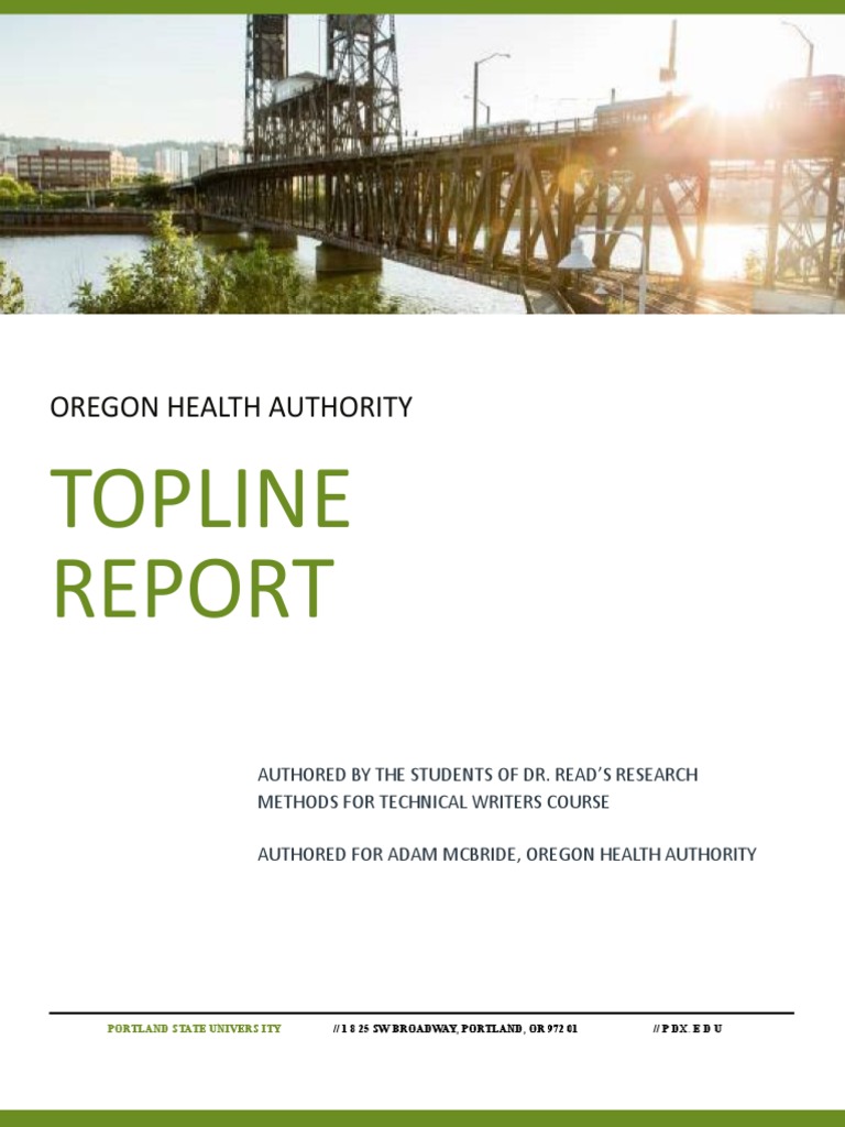 OHA Topline Report | PDF | Usability | Accessibility