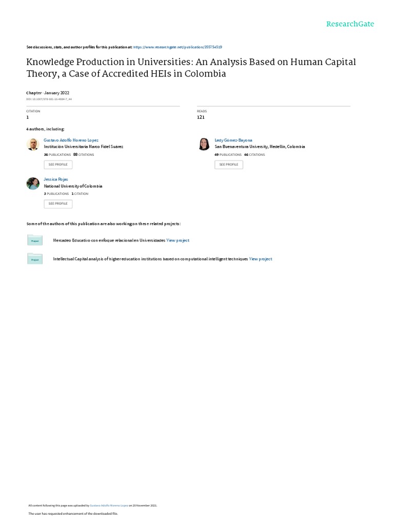 Knowledge Production | PDF | Knowledge | Mean