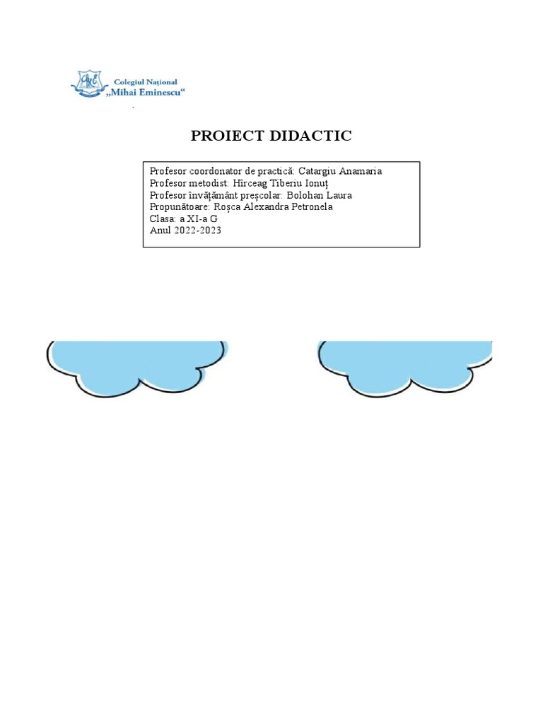 Culorile Se Cearta Proiect | PDF