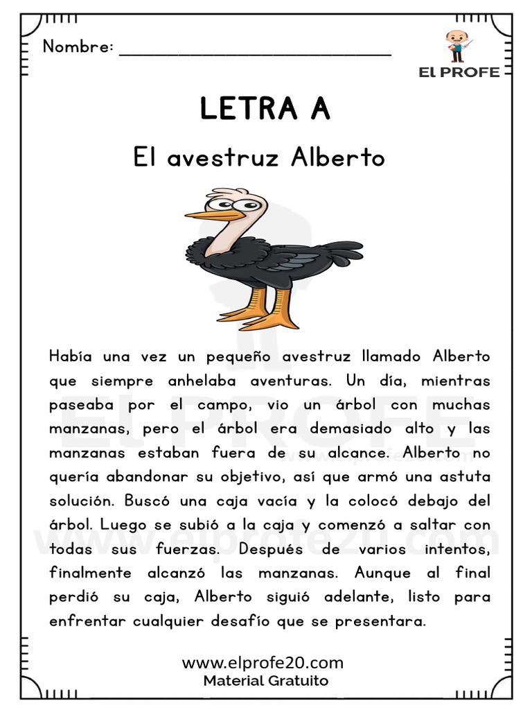 Cuentos Infantiles con Letras Grandes | PDF