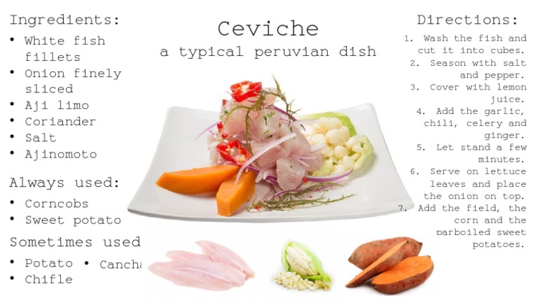 Peruvian Ceviche Recipe Guide | PDF