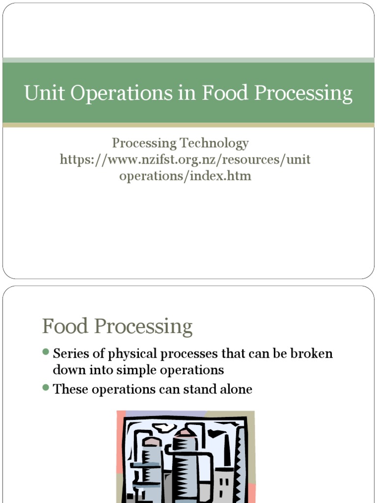 Unit Operations in Food Processing | PDF | Heat Transfer | Pump