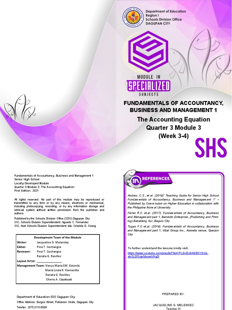 FABM1 Q3 Module-3 | PDF | Debits And Credits | Expense