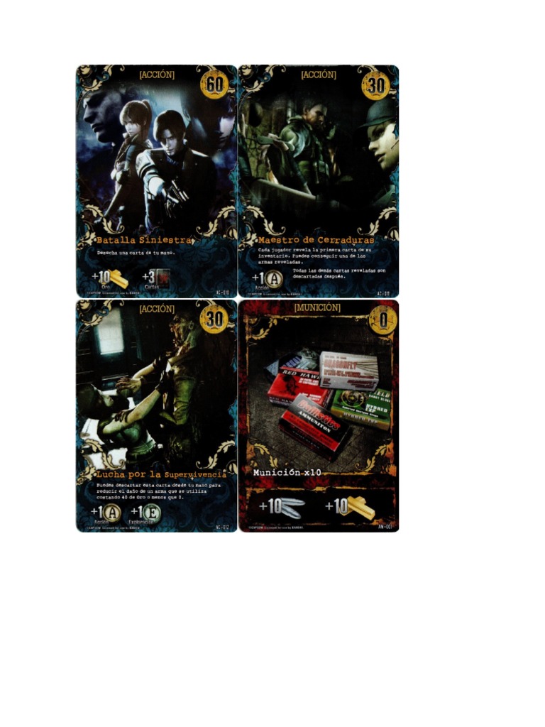 Resident Evil Cartas 3 | PDF