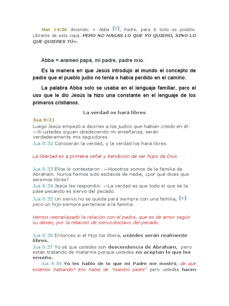 Abba Padre | PDF | Cristo (título) | Pecado