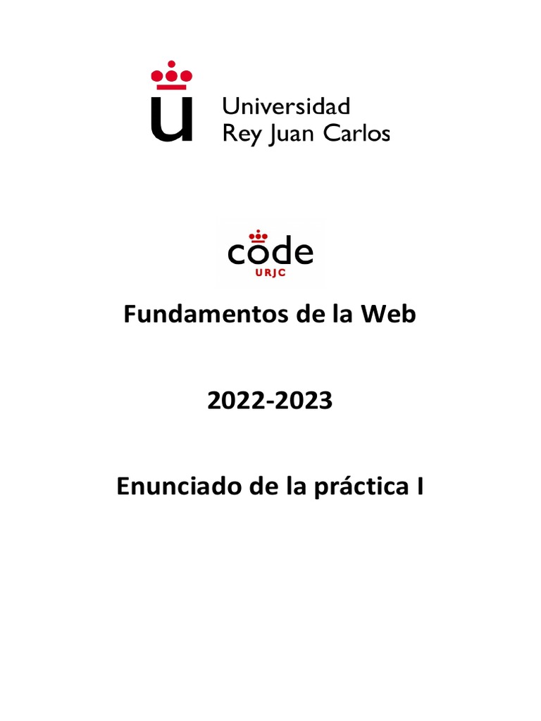 Enunciado Práctica I v2 | PDF | Página web | Red mundial