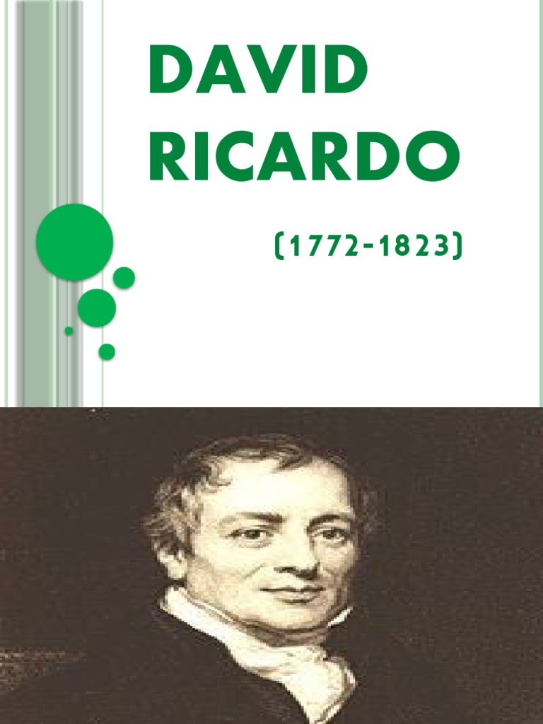 David Ricardo-Presentacion | PDF | Precios | Oferta (economía)