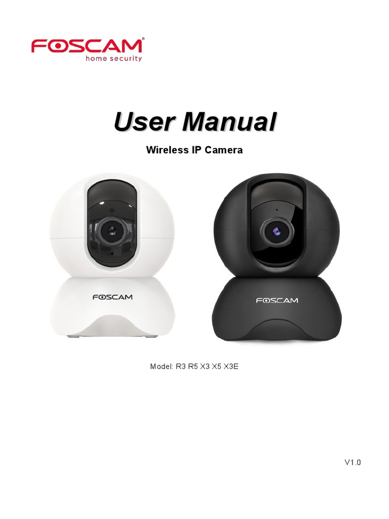 Foscam Wireless IP Camera User Manual | PDF | Camera | Computer Network