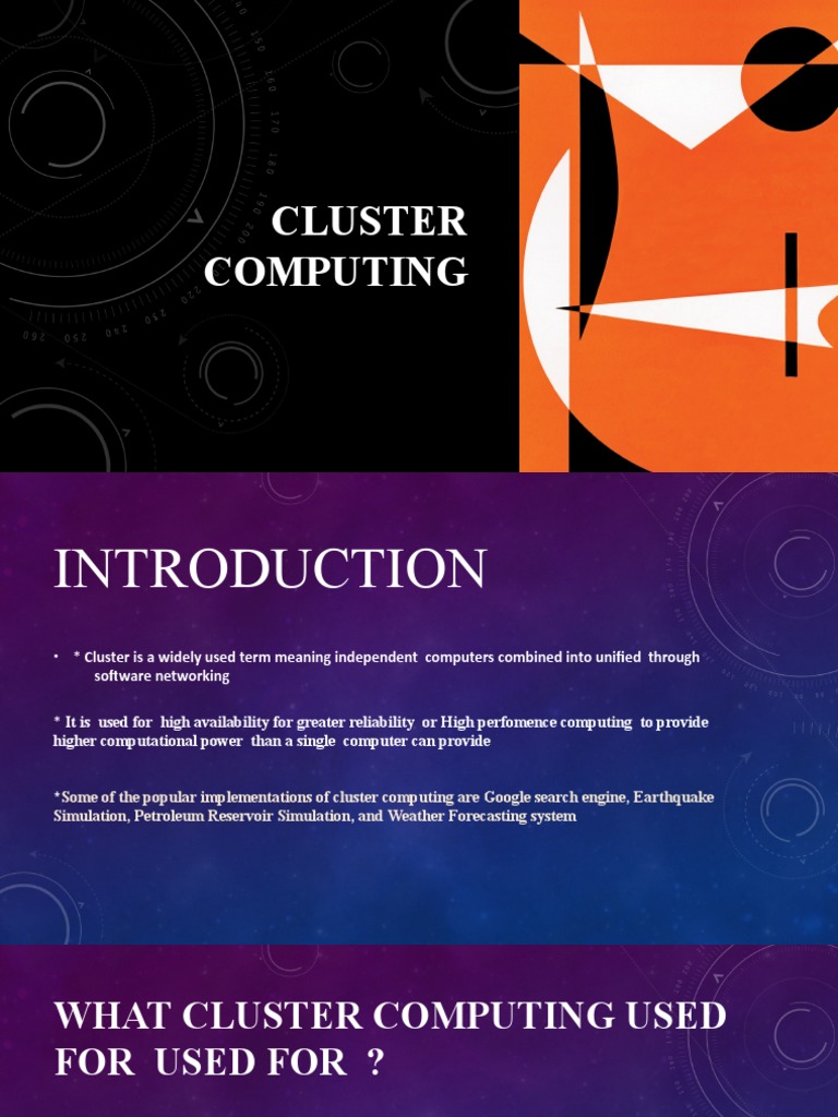 Cluster Computing Pdf Computer Cluster Load Balancing Computing
