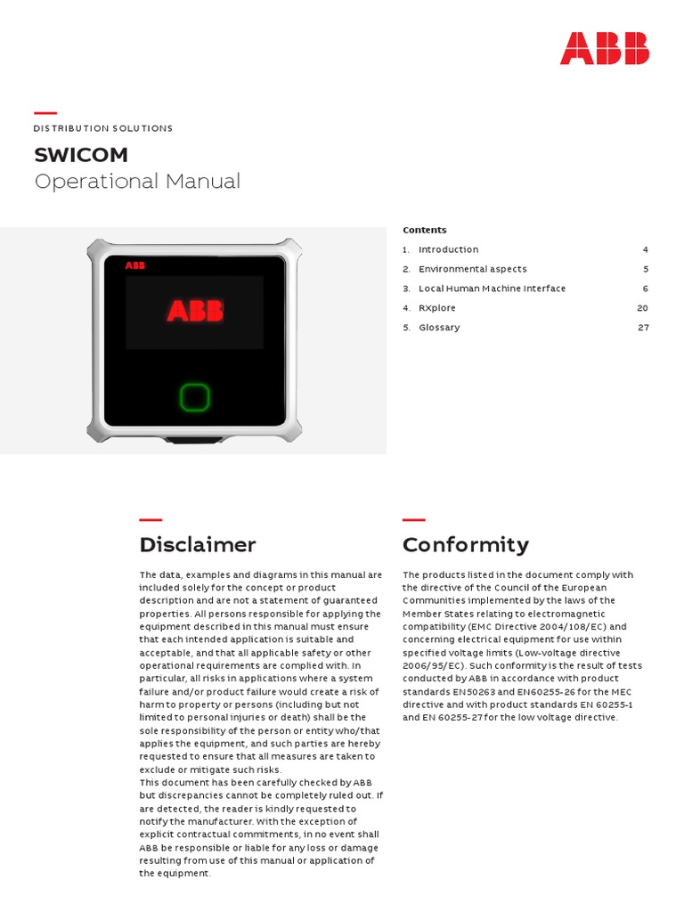 MA - 1VCD601602 - SWICOM Operational (EN) D | PDF | Icon (Computing ...