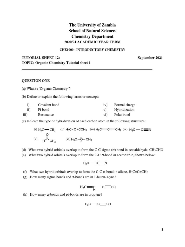 Organic Chemistry Tutorial: Introduction to Organic Bonding Concepts ... Organic Chemistry Tutorial: Introduction to Organic Bonding Concepts ...