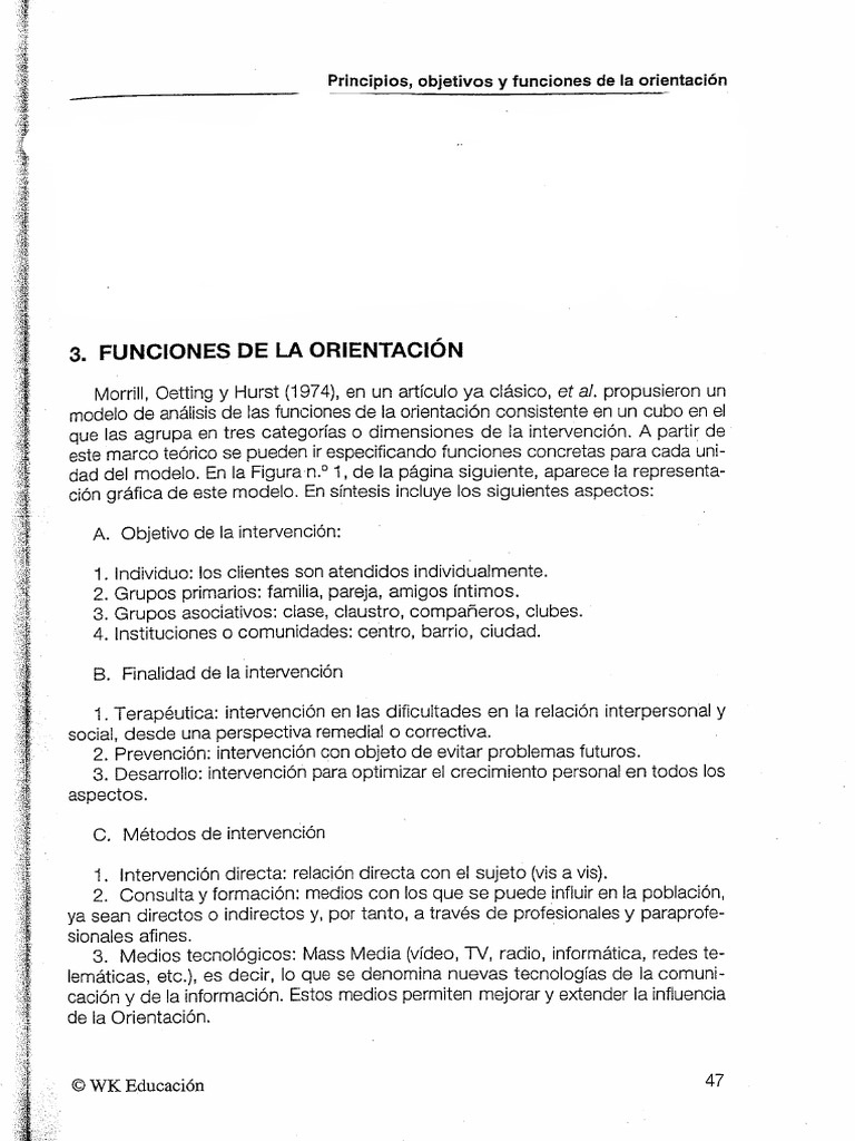 Funciones De La Orientacion 73 77 Pdf