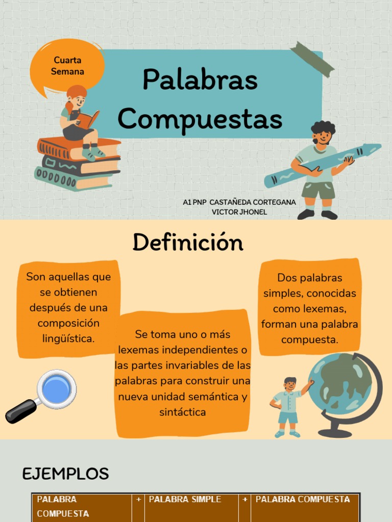 Palabras Compuestas | PDF | Adverbio | Verbo