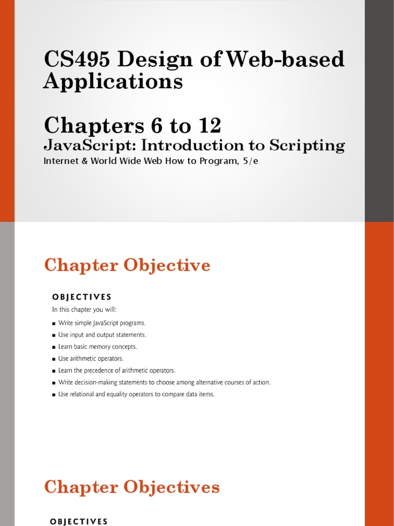 Web Technologies Design Lecture 6 Pdf Java Script Boolean Data Type 