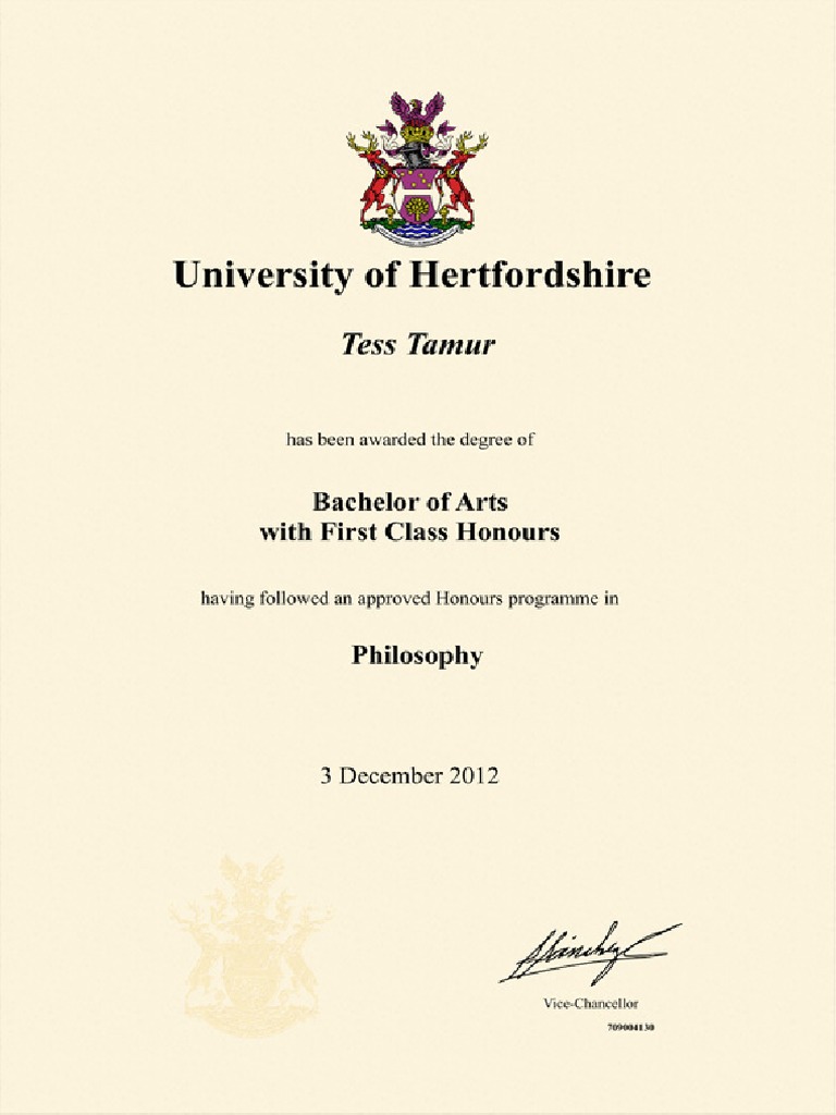 Hertfordshire Degree | PDF