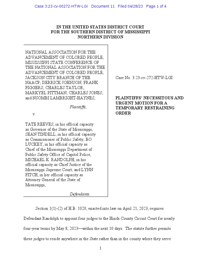 Naacp 1020 File | PDF | Wisconsin Circuit Courts | Injunction