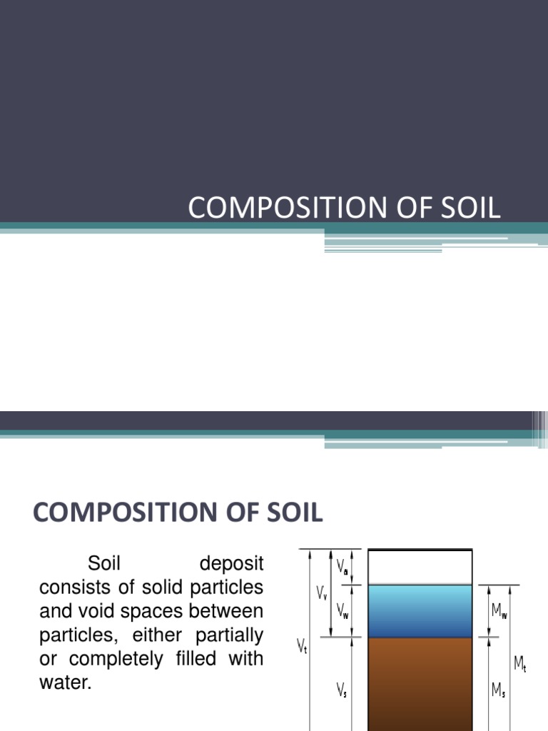 Composition of Soil | PDF | Density | Porosity