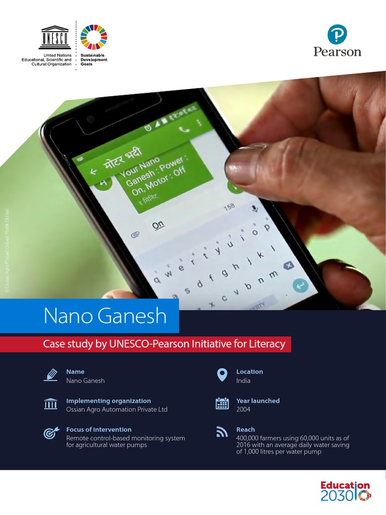 8-Nano Ganesh-Case Study-Pearson | PDF | Agriculture | Irrigation