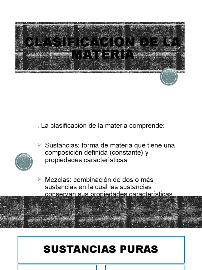 Clasificación de La Materia | PDF | Mezcla | Importar