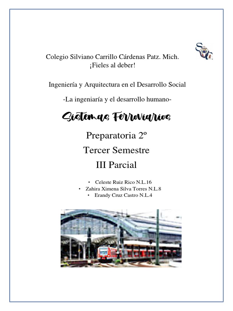 Sistemas Ferroviarios | PDF