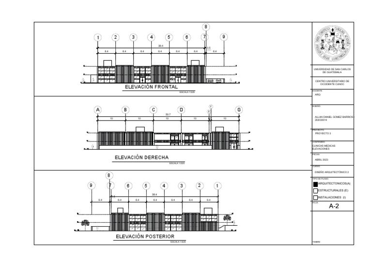 HOSPITAL Elevaciones | PDF